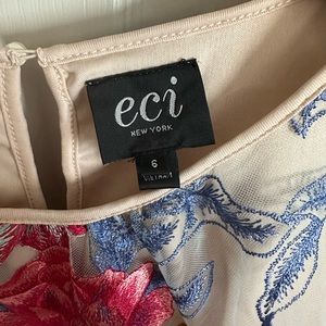 ECI | Dresses | Eci New York Womens Shanghairski Floral Embroidered ...